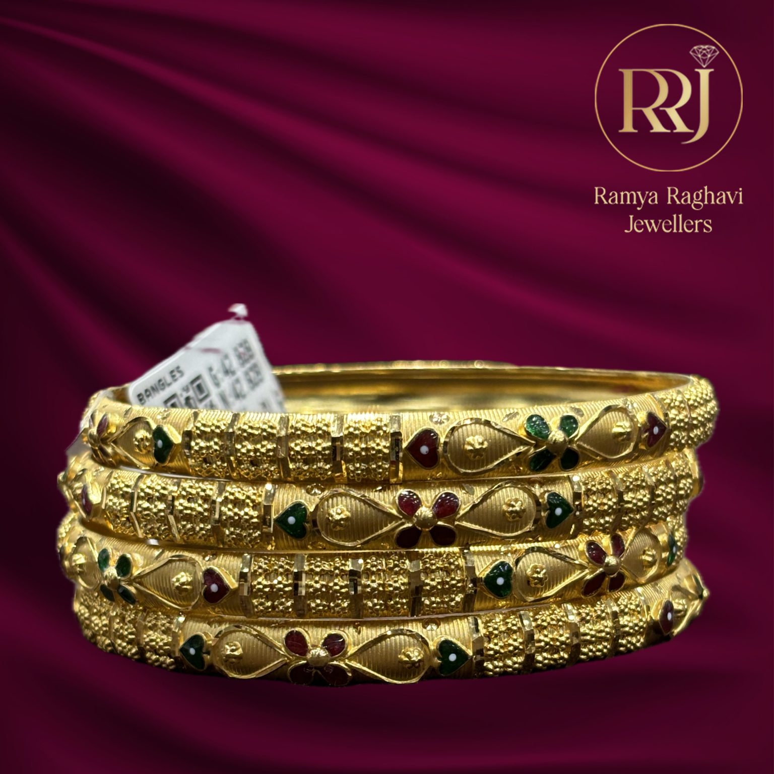 Gold Bangles Designs, Collections for Women | Hyderabad | Ramya Raghavi ...